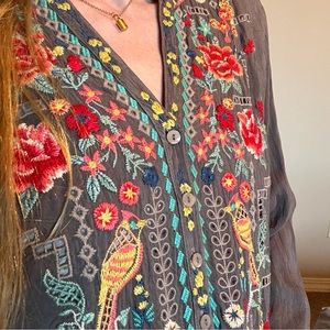 Johnny Was | Dresses | Johnny Was Embroidered Tunic | Poshmark